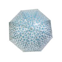 China 23 Inches Transparent Rain Umbrella with Fiberglass Shaft Custom Logo Package for sale