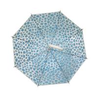 China 23 Inches Transparent Rain Umbrella with Fiberglass Shaft Custom Logo Package for sale
