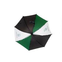 China 27 Inch 8K Black Matt Fiberglass Frame Golf Umbrella Auto Open Custom Logo for sale