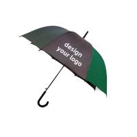 China 27 Inch 8K Black Matt Fiberglass Frame Golf Umbrella Auto Open Custom Logo for sale