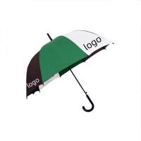 China 27 Inch 8K Black Matt Fiberglass Frame Golf Umbrella Auto Open Custom Logo for sale