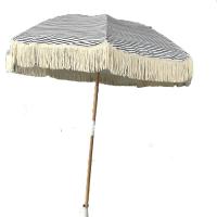 China 42 Inch UPF 50+ UV Beach Umbrella with Auto Open/Close - 210T Oxford Cloth Silver Coating for sale