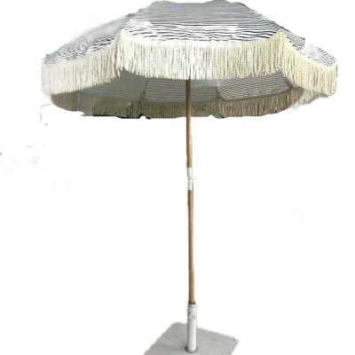China 42 Inch UPF 50+ UV Beach Umbrella with Auto Open/Close - 210T Oxford Cloth Silver Coating for sale