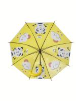 China 2025 OEM 19 Inch Dome Children Umbrella Auto Open POE PVC Super Waterproof Cartoon Design for sale