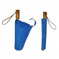 China Metal Frame 2 Folding 23 Inch Wooden Handle Customizable Umbrella for sale