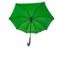 China 23 Inch Straight Umbrella 190T Pongee Fabric Metal Fiberglass Frame Auto Open for sale