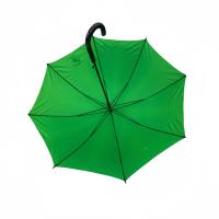 China 23 Inch Straight Umbrella 190T Pongee Fabric Metal Fiberglass Frame Auto Open for sale