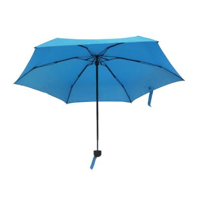 China Foldable Umbrella 19 Inch 5 Folds Manual Open Metal Frame Pongee Custom Color for sale