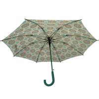 China Windproof Straight Umbrella 23 Inch Auto Open Manual Close 190T Pongee Rubberized Handle 8 Ribs Fiberglass Shaft for sale