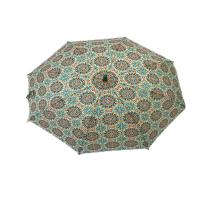 China Windproof Straight Umbrella 23 Inch Auto Open Manual Close 190T Pongee Rubberized Handle 8 Ribs Fiberglass Shaft for sale