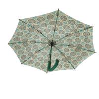 China Windproof Straight Umbrella 23 Inch Auto Open Manual Close 190T Pongee Rubberized Handle 8 Ribs Fiberglass Shaft for sale