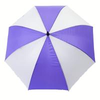 China 27 Inch 190T Pongee Fabric Windproof Golf Umbrella Fiberglass Frame Auto Open for sale