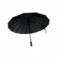 China 25 Inch Compact Golf Umbrella 16 Ribs Windproof Stick Umbrella with EVA Handle 130cm Coverage for sale