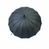 China Compact Golf Umbrella 130cm Black Straight Handle for sale