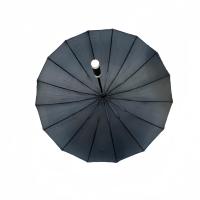 China 25 Inch Compact Golf Umbrella 16 Ribs Windproof Stick Umbrella with EVA Handle 130cm Coverage for sale