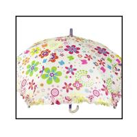 China Kids Compact Umbrella 19 Inch Pongee Fabric Easy Open Close Button for School Travel for sale