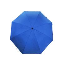 China Custom Logo 27 Inch Auto Open Golf Umbrella Metal Fiberglass Frame EVA Handle 190T Pongee for sale