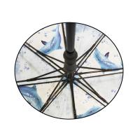 China Custom Logo 27 Inch Auto Open Golf Umbrella Metal Fiberglass Frame EVA Handle 190T Pongee for sale