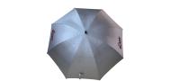 China 190T Pongee Fabric Golf Umbrella 29 Inch Silver Coating Metal Fiberglass Frame Auto Open for sale