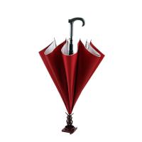 China Workable Performance Custom Logo Golf Umbrellas with Auto Open And Manual Close Comes with a Walking Stick for sale