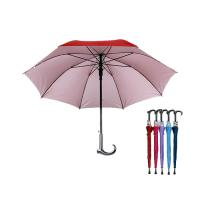 China Workable Performance Custom Logo Golf Umbrellas with Auto Open And Manual Close Comes with a Walking Stick for sale