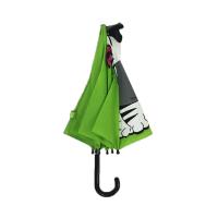China 15 Inch Kids Auto Open Manual Close Umbrella with Animal Ears Pongee Fabric for sale