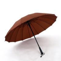 China 29 Inches Golf Umbrella 190T Pongee Fabric Fiberglass Frame Auto Open Custom Logo for sale