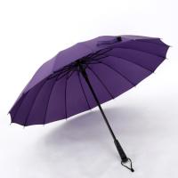 China 29 Inches Golf Umbrella 190T Pongee Fabric Fiberglass Frame Auto Open Custom Logo for sale
