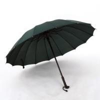 China 29 Inches Golf Umbrella 190T Pongee Fabric Fiberglass Frame Auto Open Custom Logo for sale