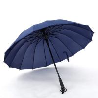 China 29 Inches Golf Umbrella 190T Pongee Fabric Fiberglass Frame Auto Open Custom Logo for sale