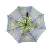 China Custom Logo 27 Inch Auto Open Golf Umbrella Metal Fiberglass Frame 190T Pongee for sale