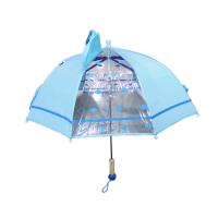 China Kids Cartoon Owl Umbrella 19 Inch Compact Transparent View Customizable Logo Design for sale