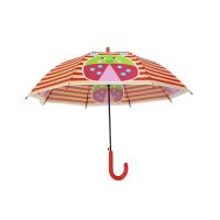 China Customized Cartoon Design Kids Compact Umbrella POE Fabric Insect Printing for sale