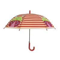 China Customized Cartoon Design Kids Compact Umbrella POE Fabric Insect Printing for sale