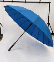 China 29 Inch Compact Golf Umbrella 190T Pongee Fabric Fiberglass Frame 16 Ribs Custom Logo for sale