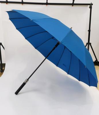 China 29 Inch Compact Golf Umbrella 190T Pongee Fabric Fiberglass Frame 16 Ribs Custom Logo for sale