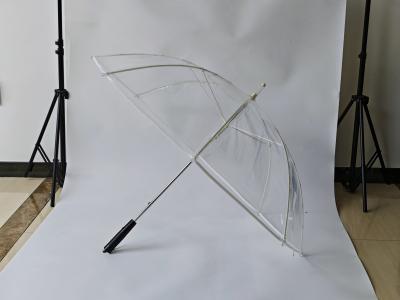 China 130cm Open Diameter 705g 8 Ribs Compact Golf Umbrella Pongee Straight Handle for sale