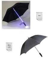 China The popular Instagram transparent shaft LED illuminated creative umbrella for sale