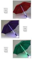 China The popular Instagram transparent shaft LED illuminated creative umbrella for sale