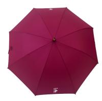 China Windproof Burgandy Golf Parasol  Compact Golf Raincoat With Bamboo Handle for sale