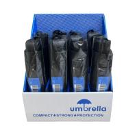 China Pongee Foldable Umbrella 25cm Length 94cm Diameter 8 Ribs Display Box for sale