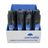 China Pongee Foldable Umbrella 25cm Length 94cm Diameter 8 Ribs Display Box for sale