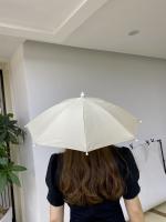 China Hands-Free Head Umbrella 14 Inches Waterproof Pongee Fabric for sale