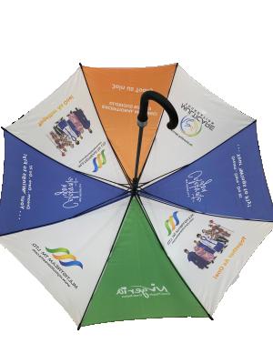 China Windproof Compact Golf Umbrella with 8 Ribs 130cm Open Diameter and 96cm Closed Length for Golf Usage for sale