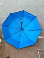 China 21-Inch 8-Rib Reverse Umbrella UPF 50+ UV Protection Manual Folding Black for sale
