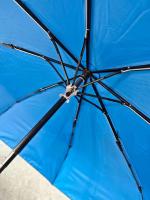 China 21-Inch 8-Rib Reverse Umbrella UPF 50+ UV Protection Manual Folding Black for sale