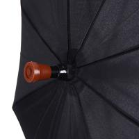 China Auto Open Stick Umbrella 23 inch Metal Shaft Fiberglass Frame 190T Pongee Wind Resistant for sale