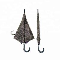 China 23 Inch Auto Open Stick Umbrella 190T Pongee Fiberglass Frame 8 Ribs for sale