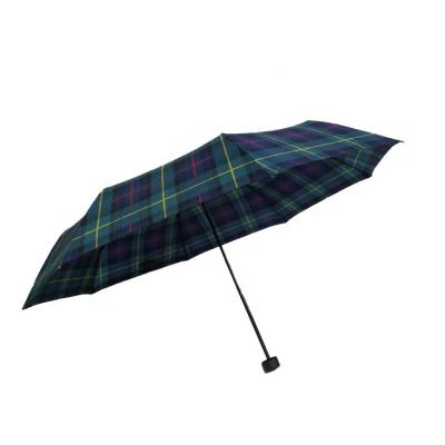 China 5 Folds Compact Travel Umbrella 19 Inch Pongee Cloth Lightweight Manual Open for sale