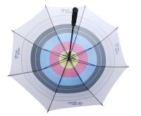 China Foldable Golf Umbrella 130cm Open Diameter Pongee Fabric Fiberglass Shaft Arrow Target for sale